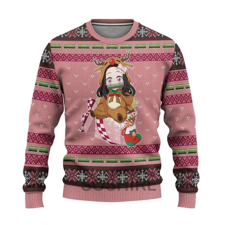 Demon Slayer Ugly Christmas Sweaters New Release 2025